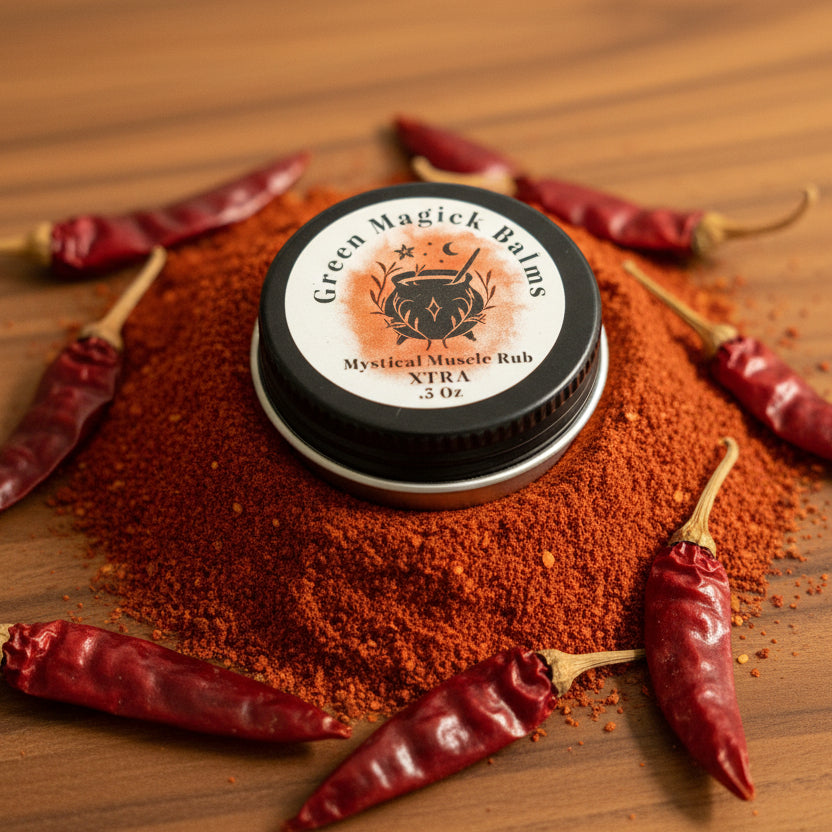 🔥 Mystikal Muscle Rub XTRA (0.5 oz Trial Size) | Green Magick Balms ...